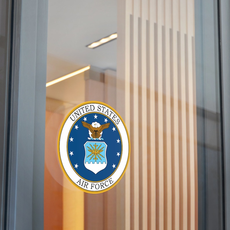 Air Force Round Vinyl Waterproof Stickers - Etsy