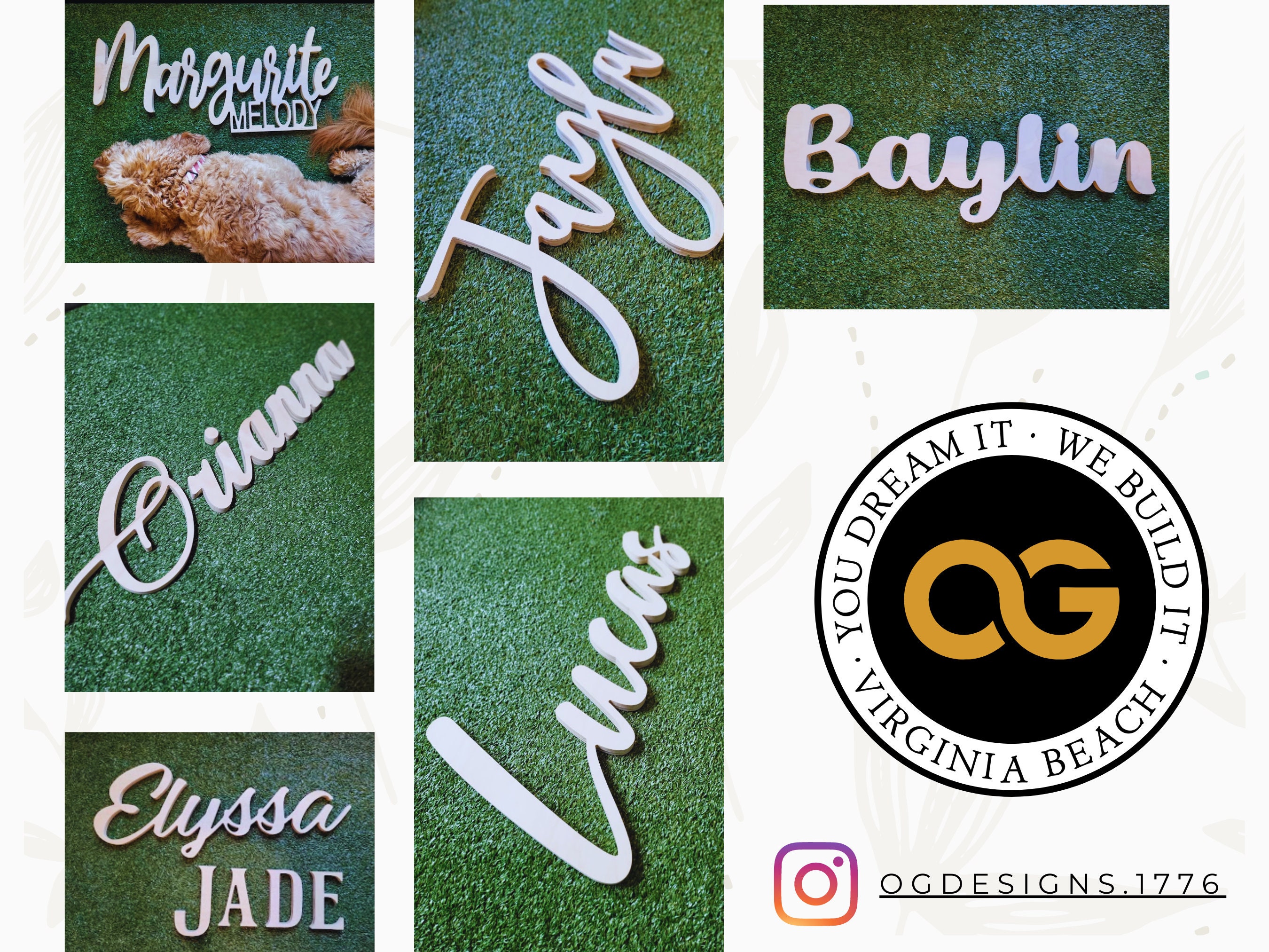 Large Name Sign for Wall Baby Name Cutout for Nursery Big Name - Etsy