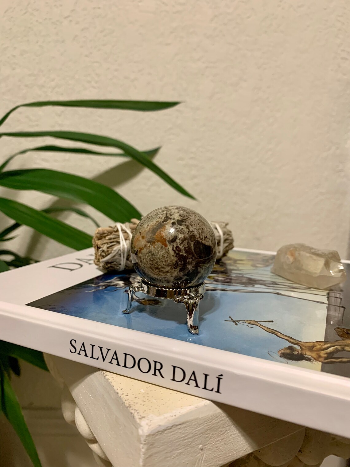 Crystal Sphere//brown Jasper//stand Included - Etsy