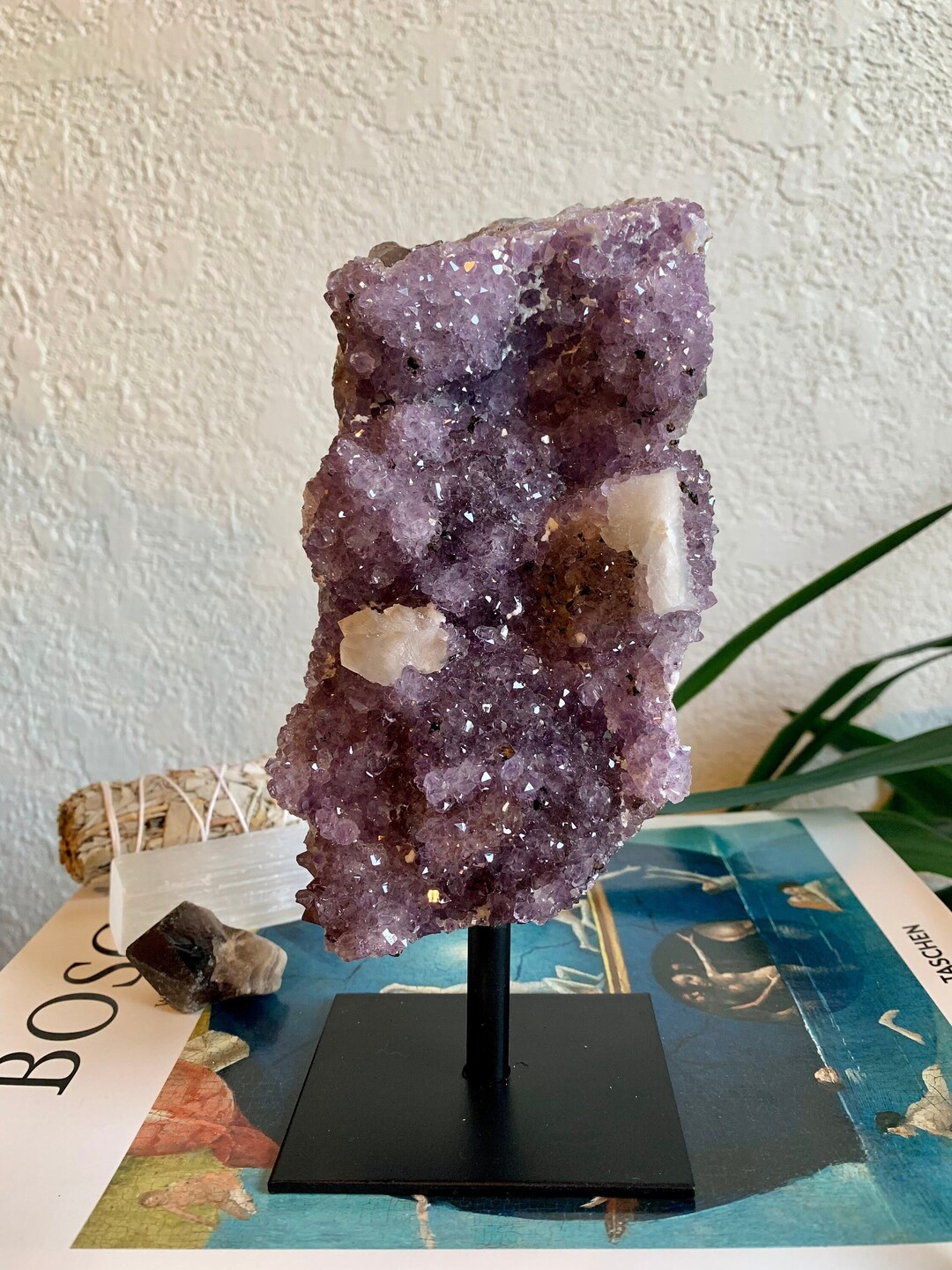 Brazilian Amethyst on Display Stand - Etsy