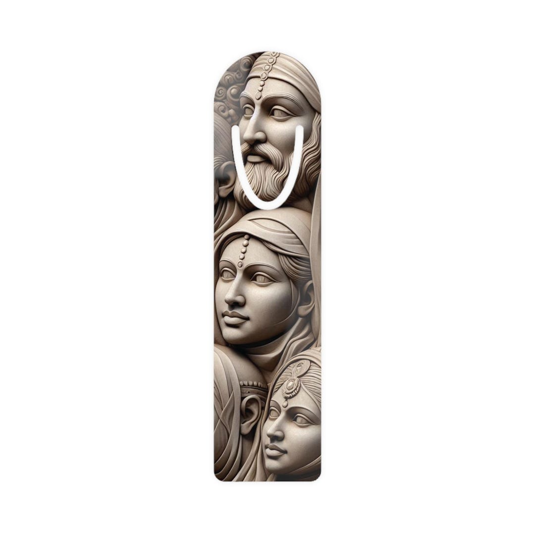 A Wall of Human Faces on a Lightweight Aluminum Bookmark, Very Cool ...