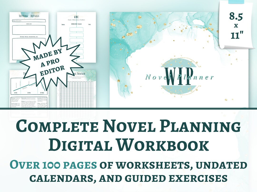 Novel Planning Workbook | Printable US Letter | for Authors | Story ...