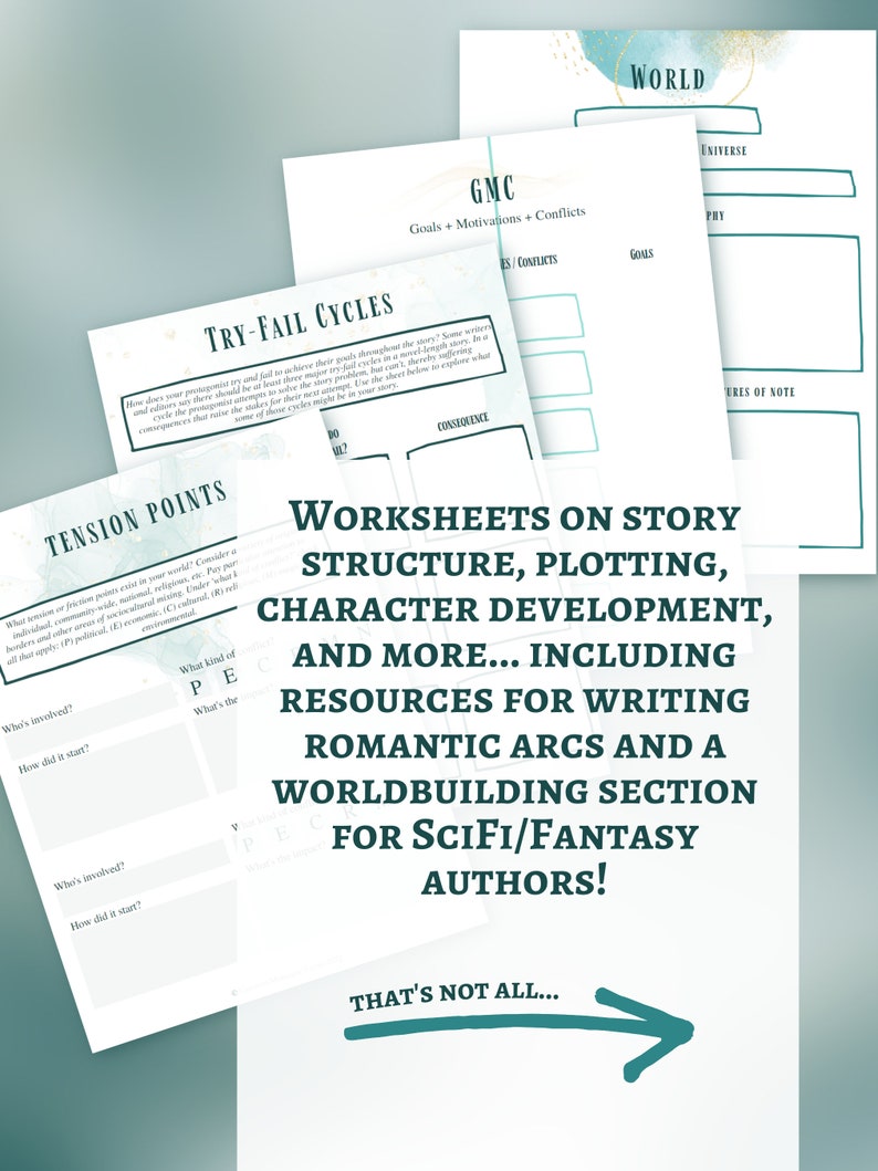 Novel Planning Workbook | Printable A4 | for Authors | Story Worksheets ...