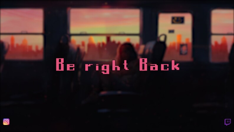 Glitch Animated Twitch Screens Synth City Stream Starting Soon Be Right ...