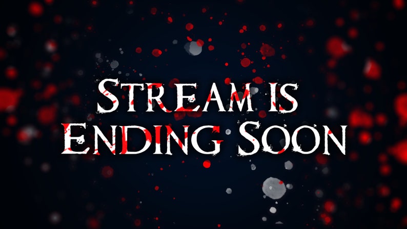 Animated Blood Bath Twitch Screen Horror Stream Starting Soon Be Right ...