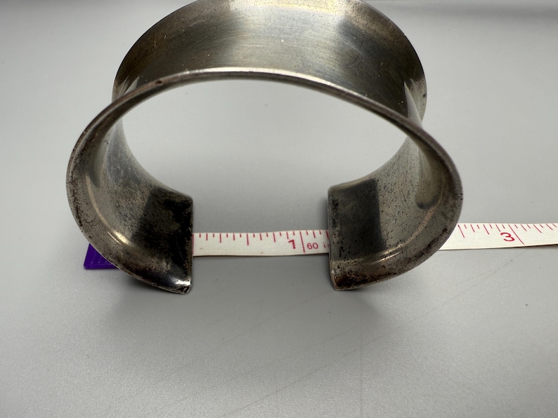 Repurposed Antique Napkin Ring Into Cuff Bracelet Concave Sterling ...