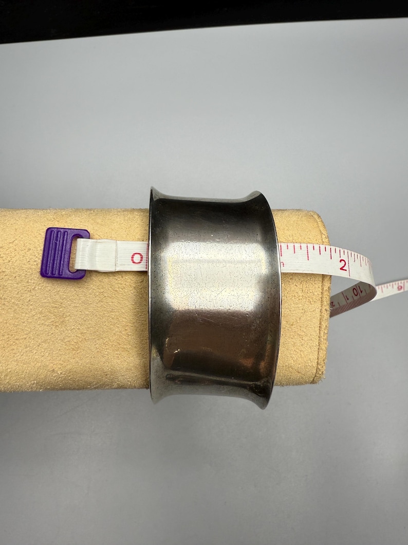 Repurposed Antique Napkin Ring Into Cuff Bracelet Concave Sterling ...