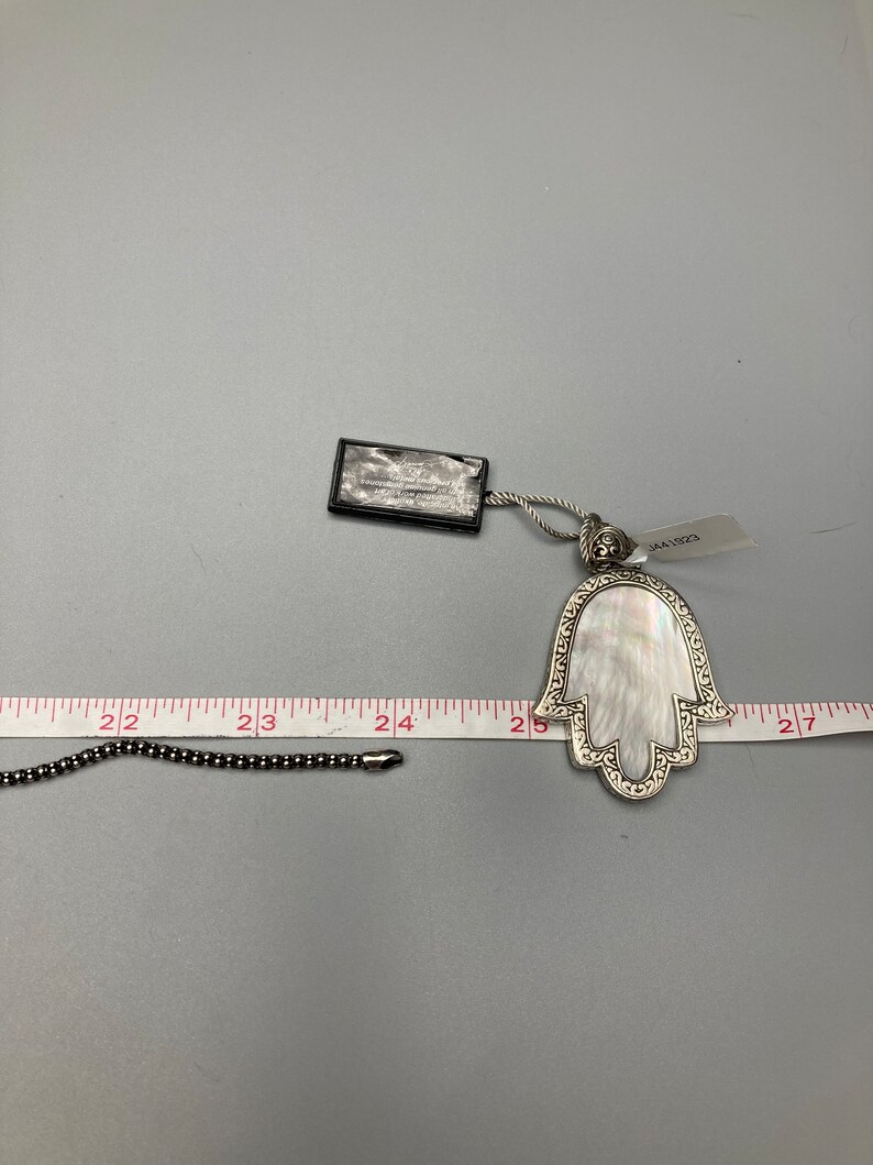 Samuel B Samuel Benham Hamsa Mother of Pearl 925 Sterling Silver ...