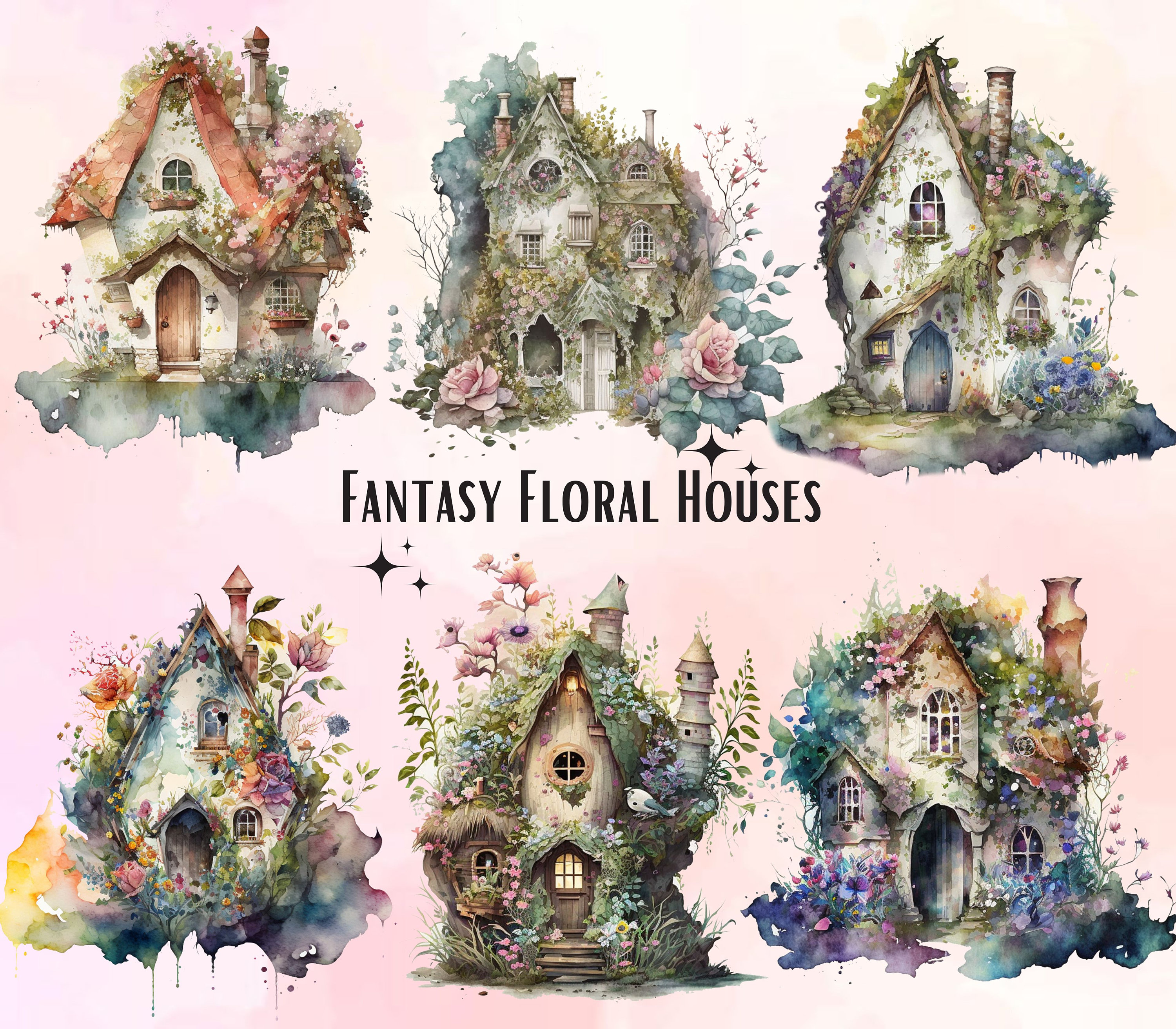 Gnome House Clipart Scrapbook