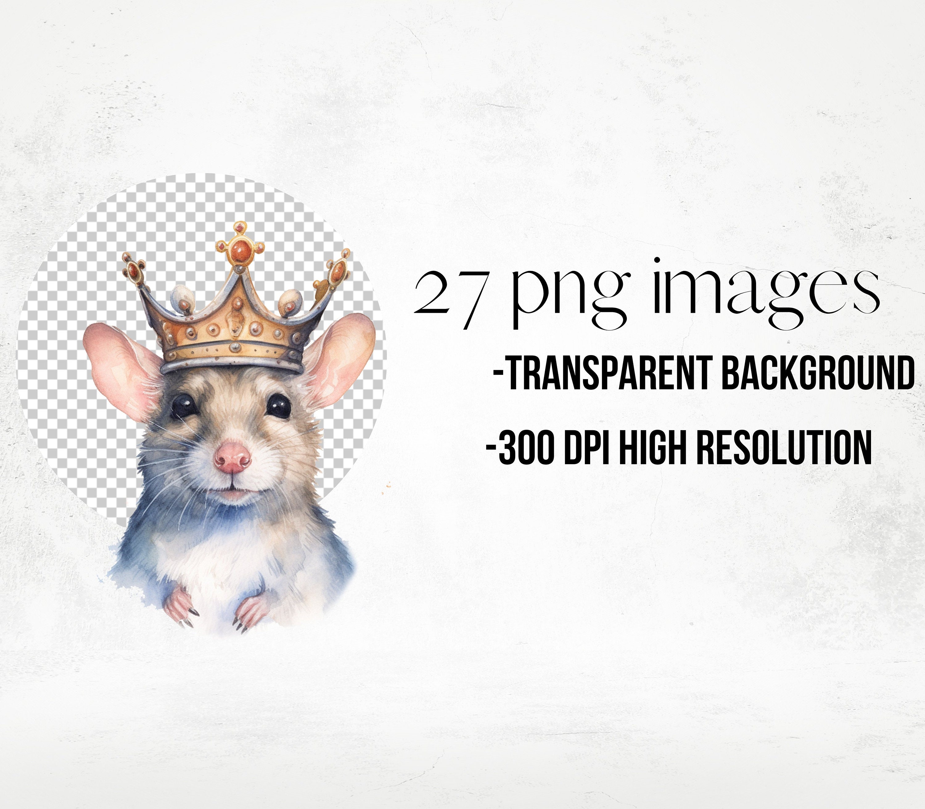 Watercolour Fairytale Mice Clipart Bundle Fairy Tale Animals - Etsy