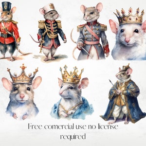 Watercolour Fairytale Mice Clipart Bundle, Fairy Tale Animals Clip Art ...