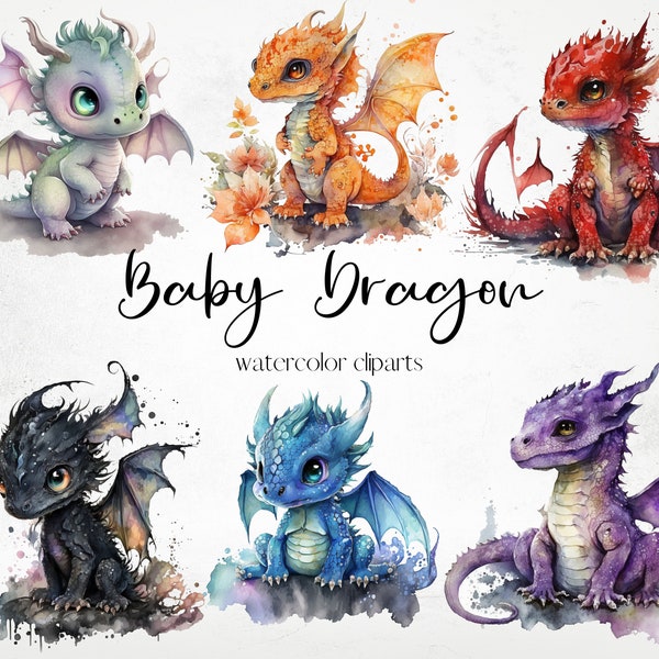 Dragon Clipart - Etsy