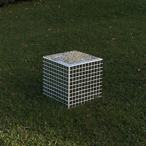 Glass Disco Tile Cube Mirror Mosaic Cube Disco Tile Night Stand Funky ...