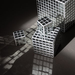 Glass Disco Tile Cube – Mirror Mosaic Cube – Disco Tile Night Stand ...