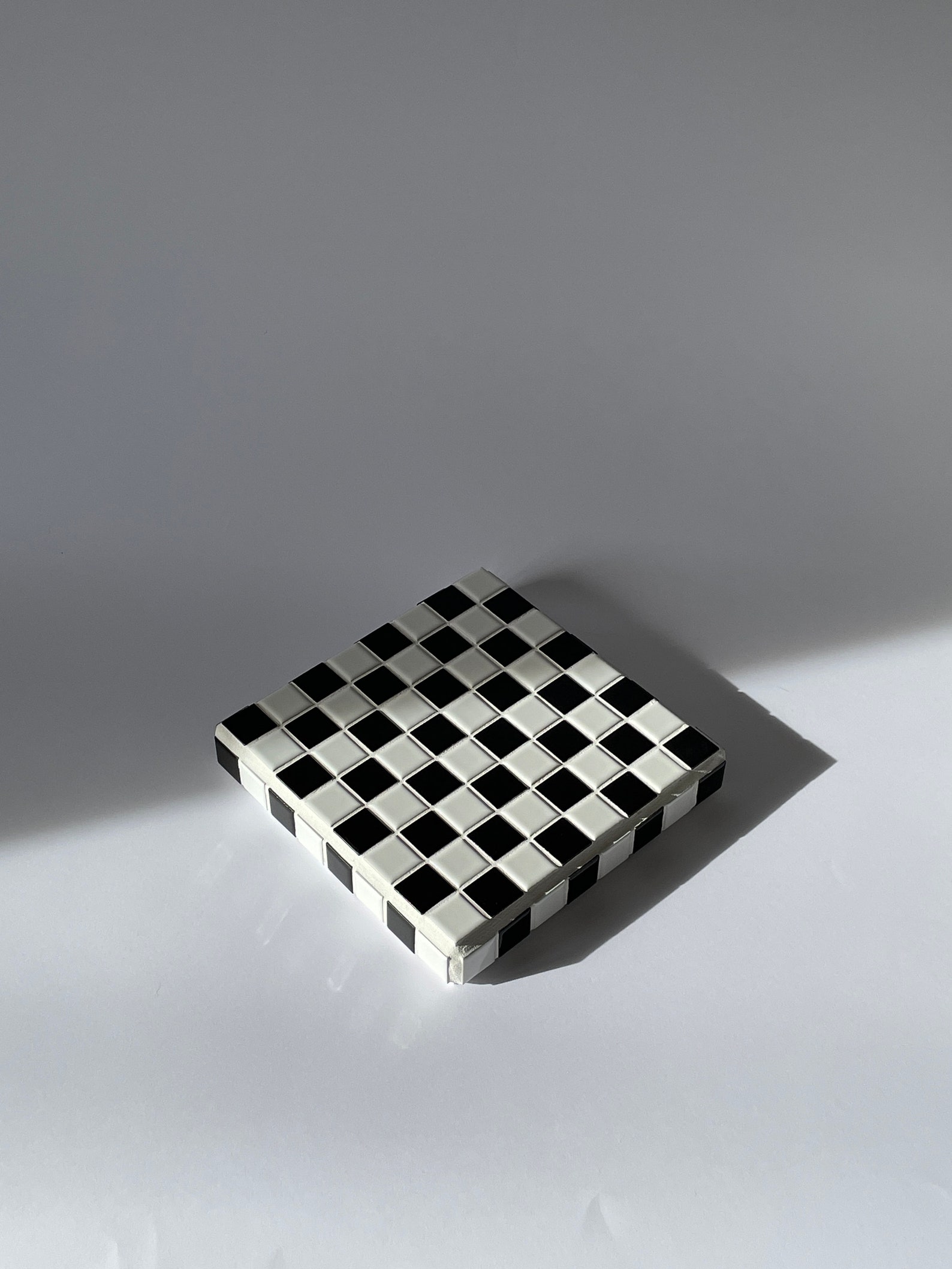 Cosmo Chessboard Mini 25 Tile Chessboard Personalized Tiled Chess Set ...