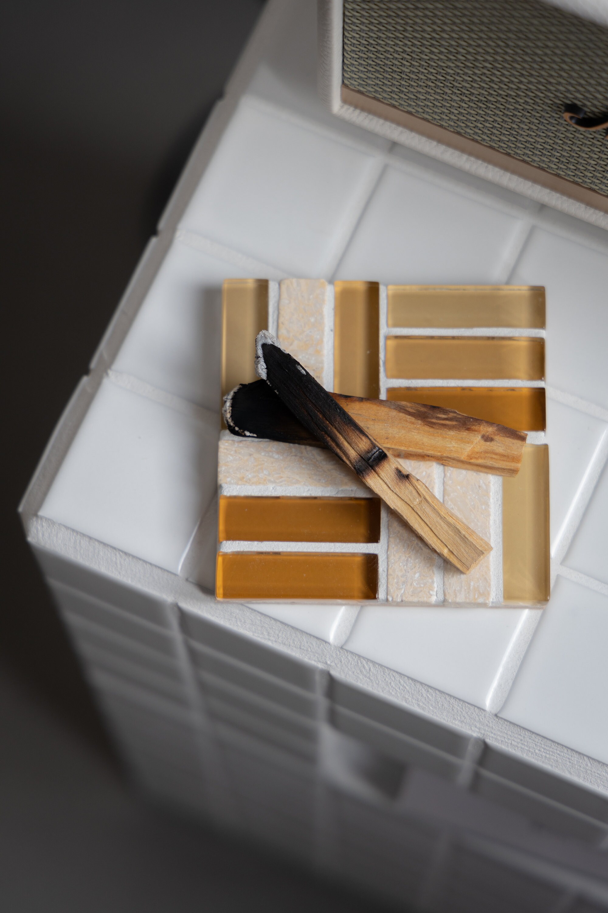 Square Tile Coaster – Tile Jewelry Display – Glass/stone Mosaic ...