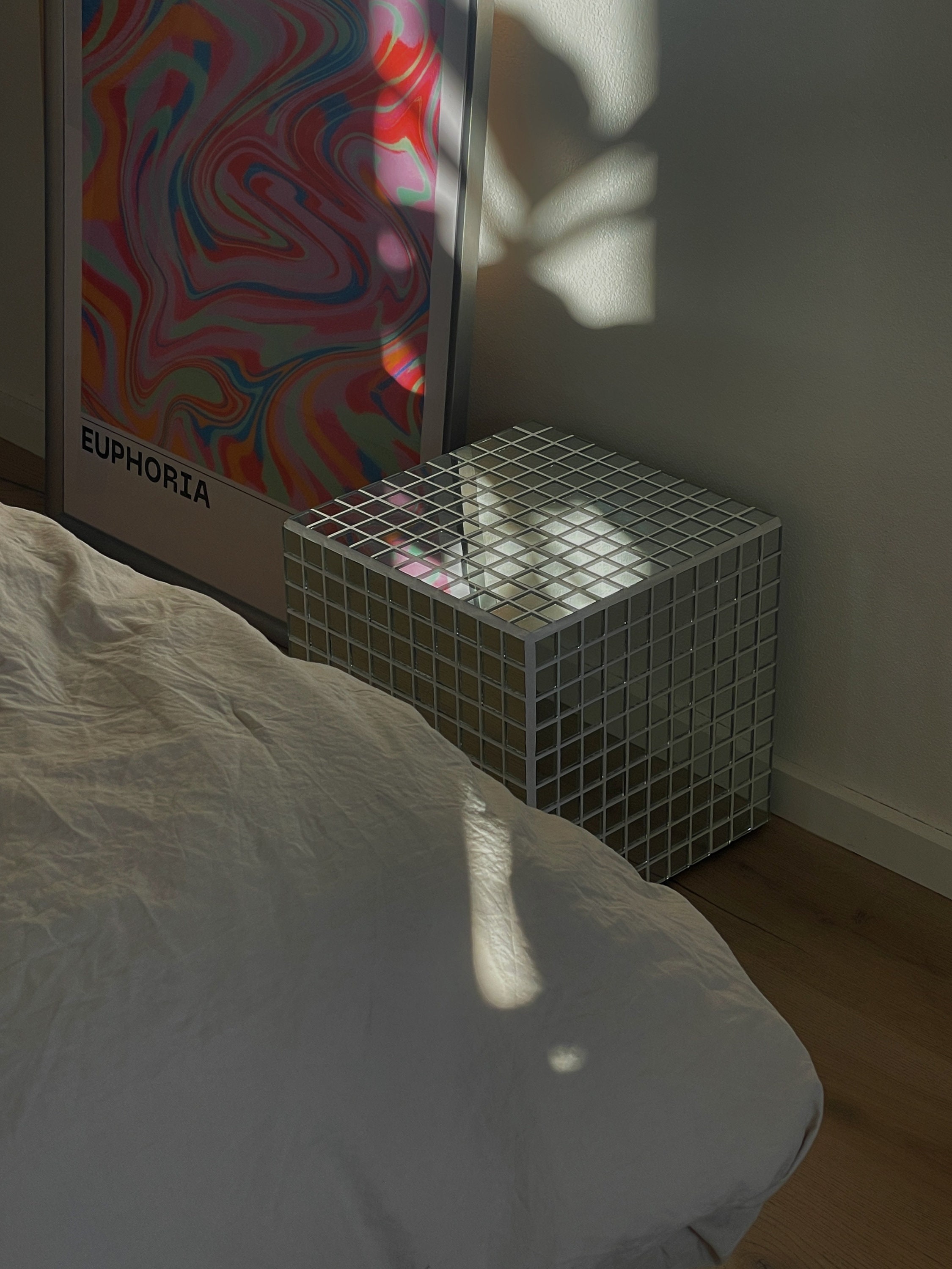 Glass Disco Tile Cube Mirror Mosaic Cube Disco Tile Night - Etsy