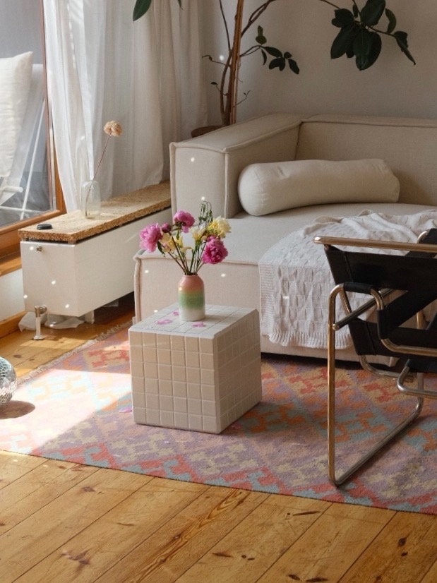 Tile Cube 6x6 Tiled Side Table Cube Tile Night Stand Tile Cube Table - Etsy