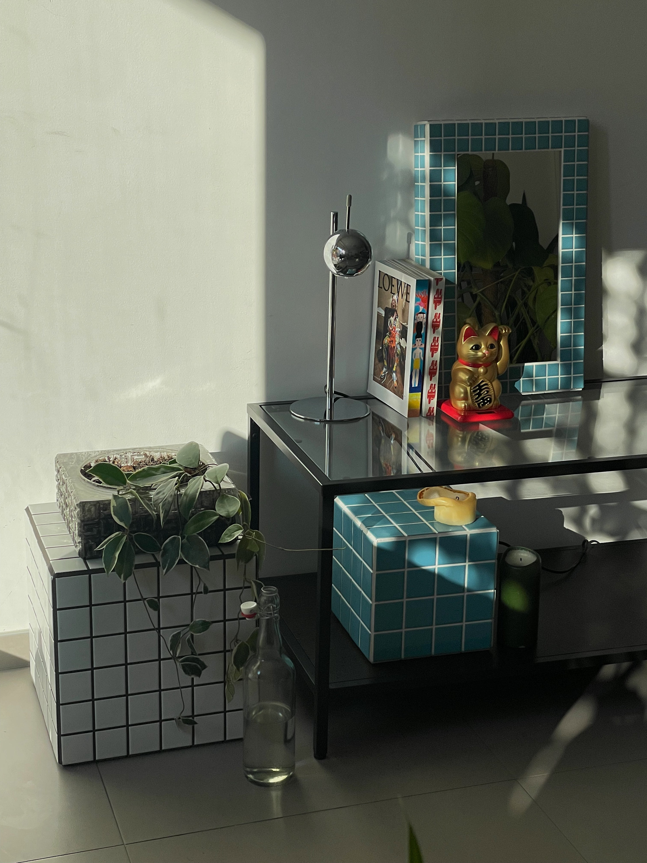 Tile Cube 6x6 Tiled Side Table Cube Tile Night Stand Tile Cube Table - Etsy