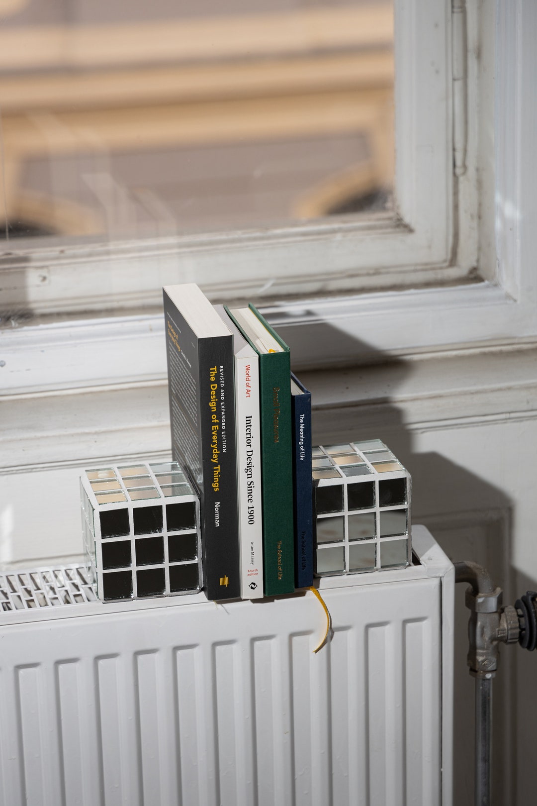 Fermalibri a cubo in piastrelle di vetro Disco – Fermalibri a mosaico a ...