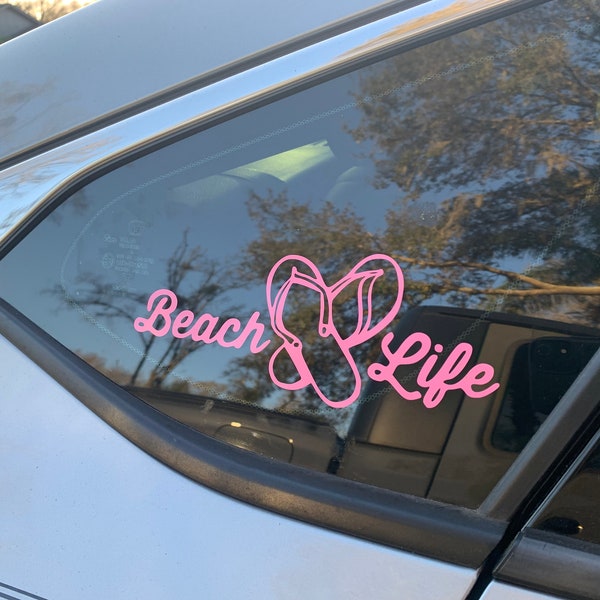 Beach Life Decal - Etsy