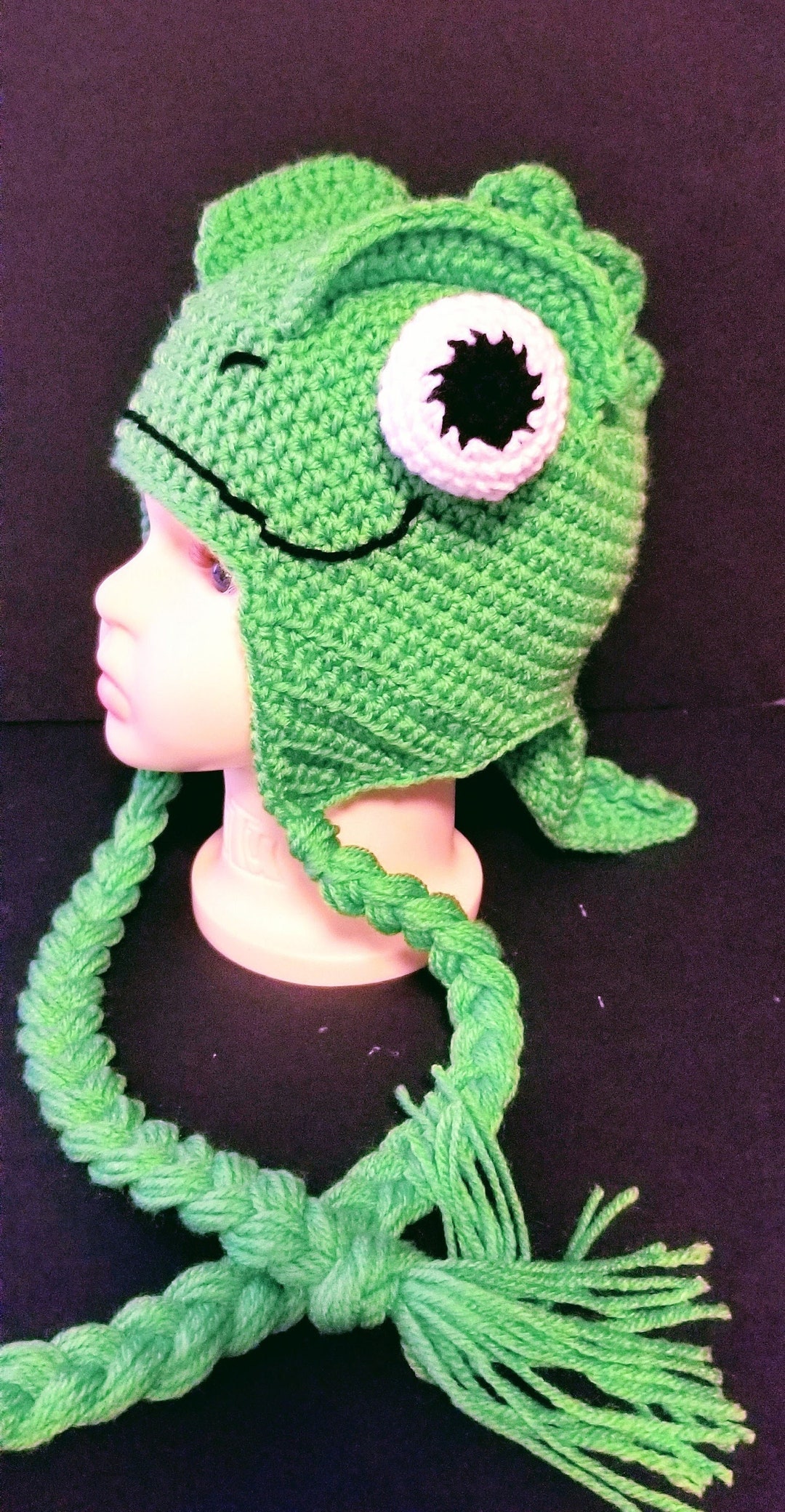 Chameleon Hat Beanie Lizard Green Birthday Gift Reptile - Etsy