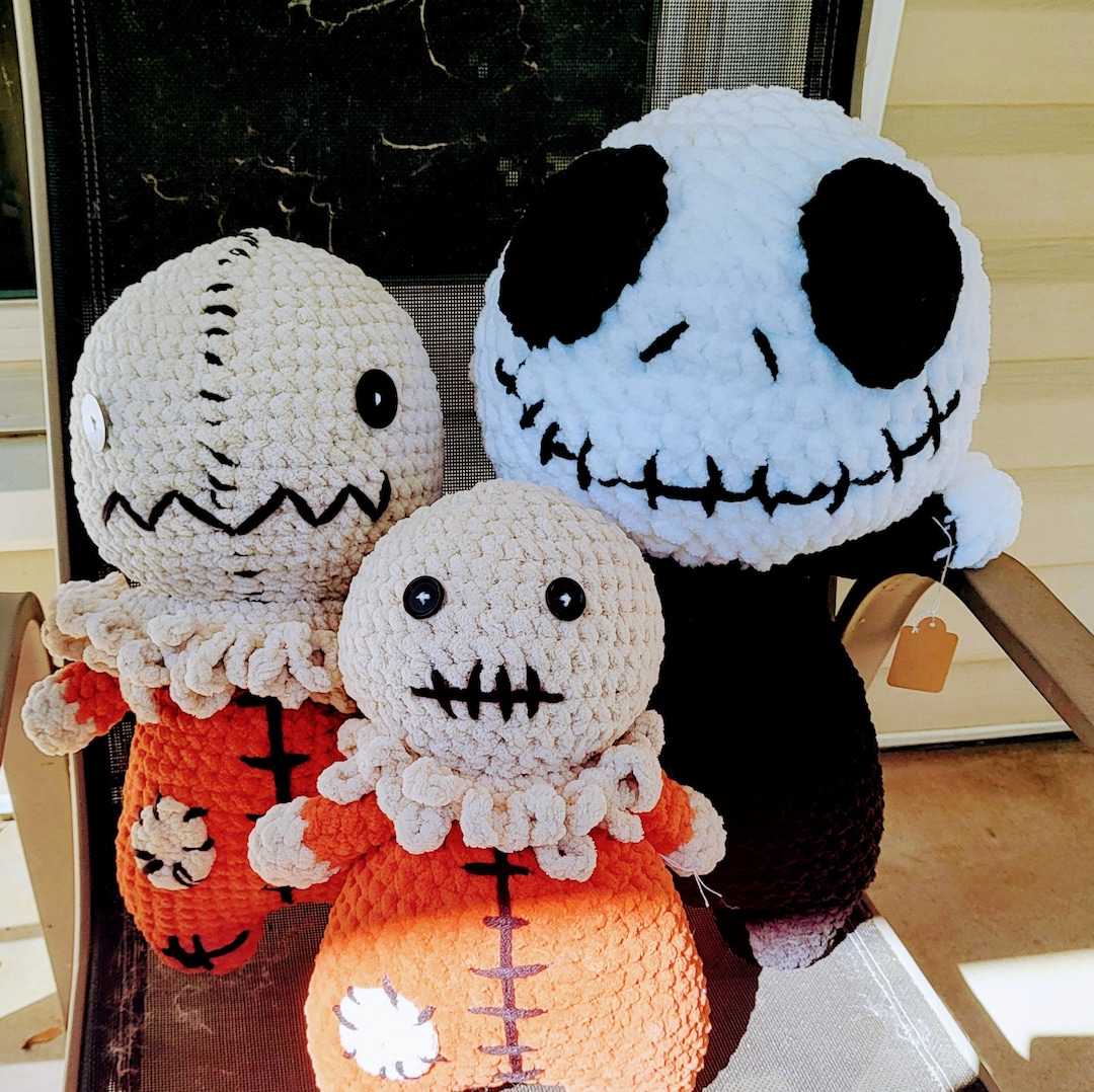 Plushie Crochet Horror Icon Dolls, Halloween, Slasher Icon, Pumpkin ...