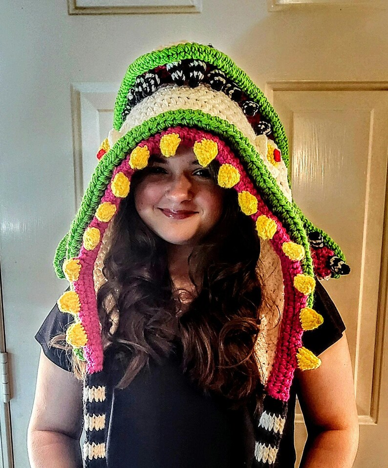 Worm Hat Hood, Crochet, Costume, Halloween, Handmade, Crochet, Toothy Terror - Etsy
