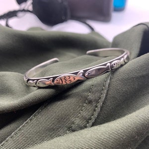 Silver Simple Adjustable Fish Cuff Bangle-fish Lovers Sealife Bracelet ...