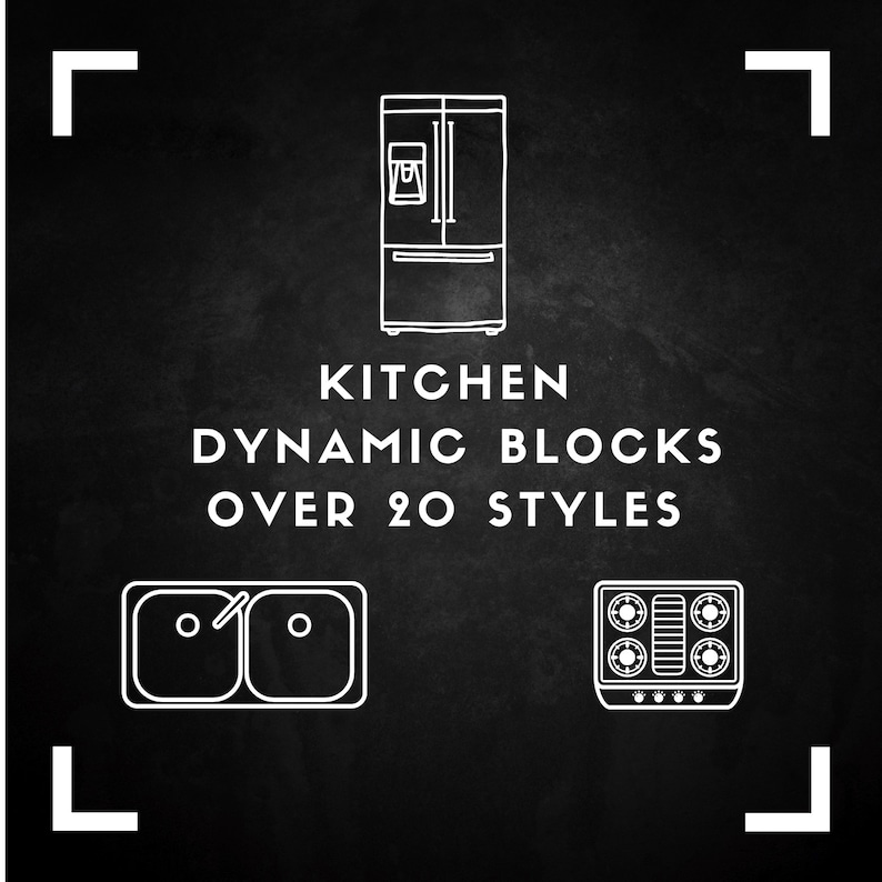 CAD Kitchen Blocks for Architectural & Interior Design - Over 20 Styles ...