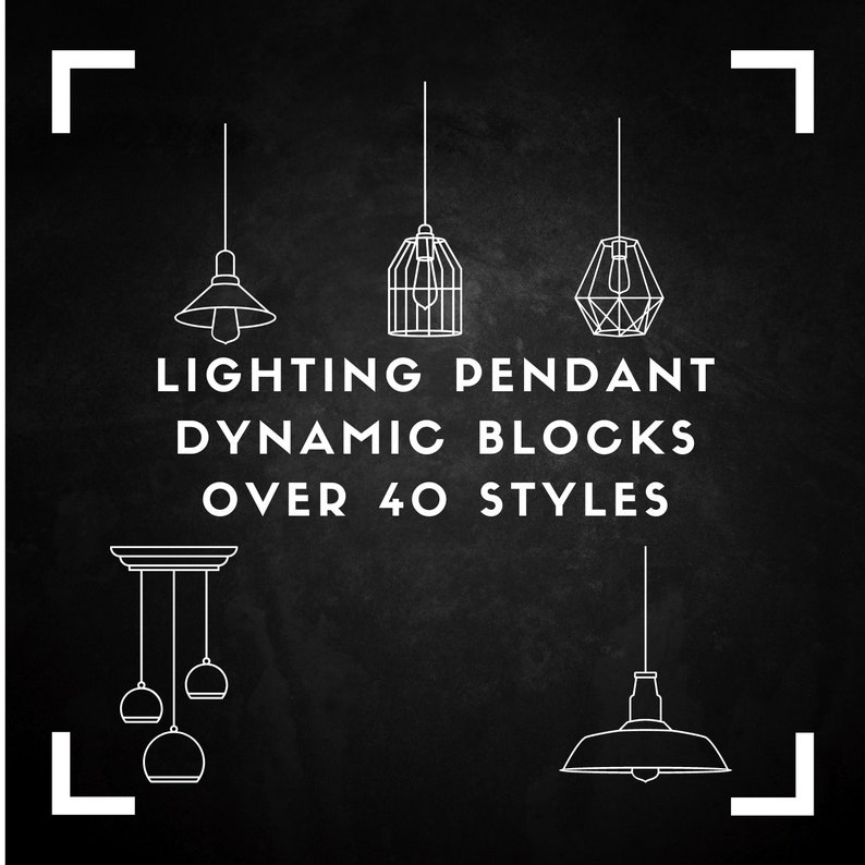 CAD Lighting Pendant Blocks for Architectural & Interior Design - Over ...