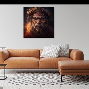 Australian Aboriginal Shaman, Machine Learning Generated Ai Image File ...