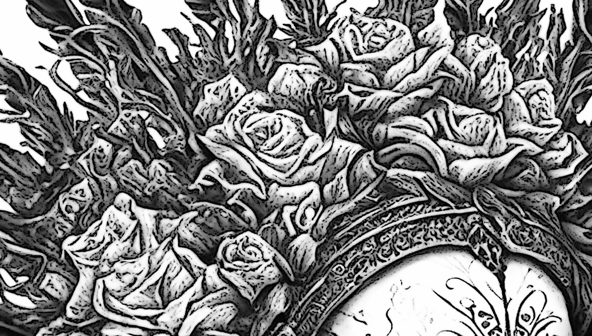 La Catrina Angel Day of the Dead Coloring Sheet Adult - Etsy