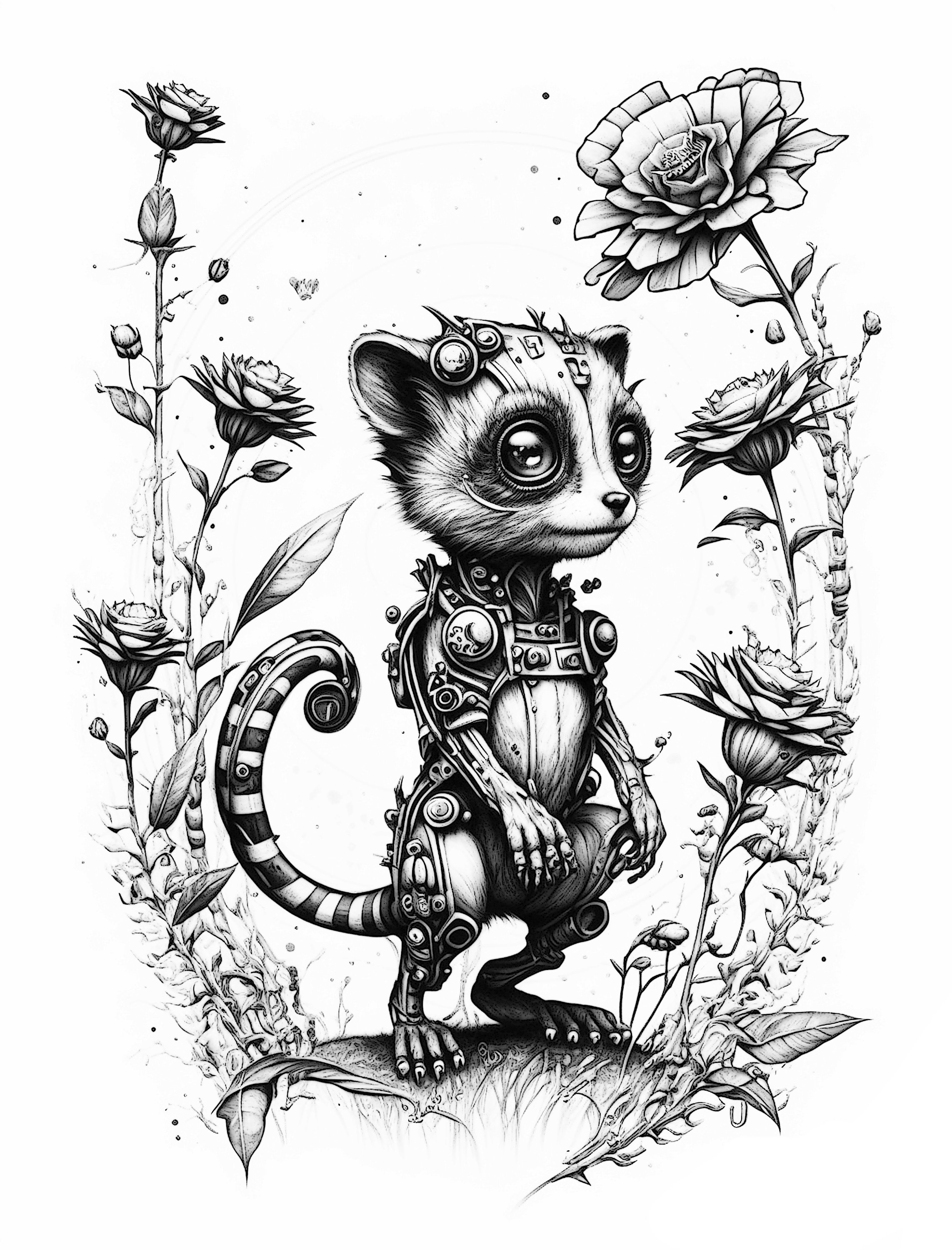 Lemur Coloring Page