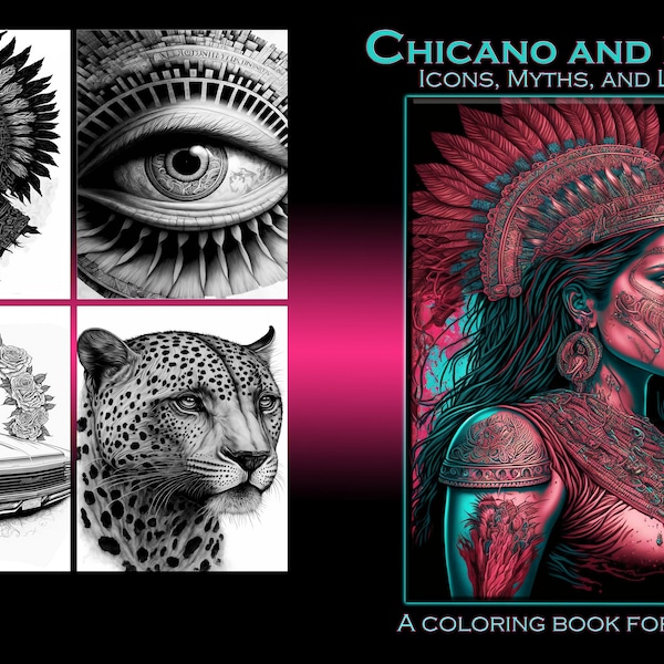 Chicano Coloring Pages - Etsy