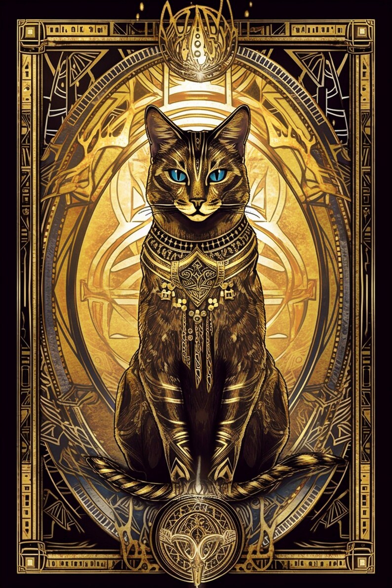 Bless This House, Bastet Egyptian Cat Protection Goddess, Machine ...