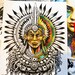 Grayscale Ancient Future African King Coloring Sheet, AI Generated ...
