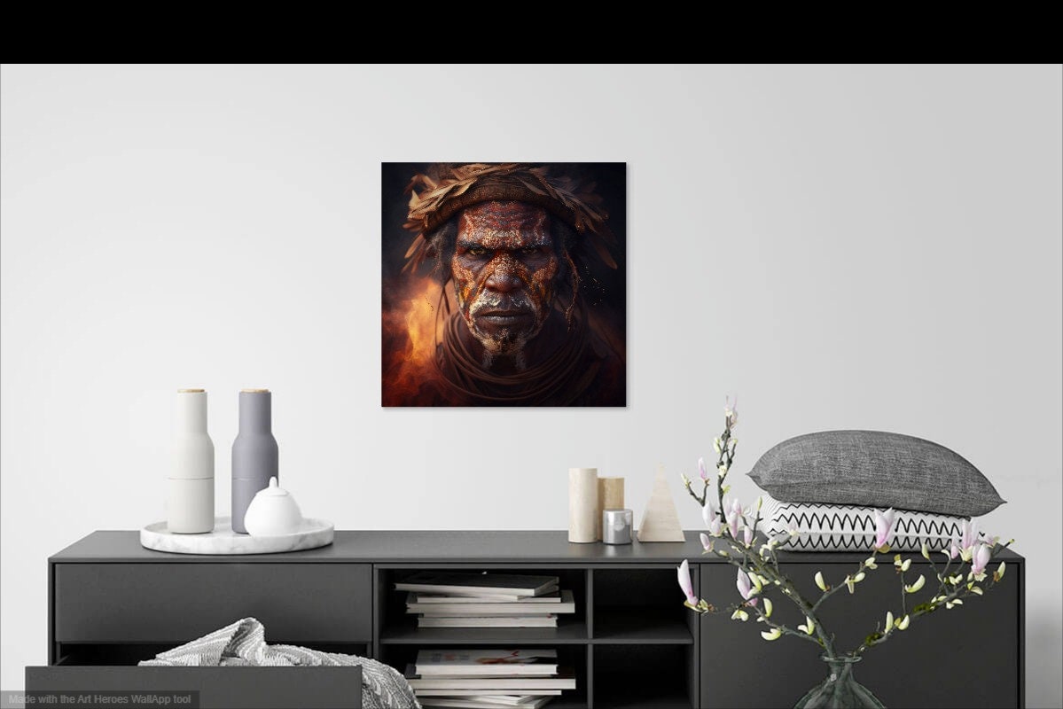 Australian Aboriginal Shaman, Machine Learning Generated Ai Image File ...