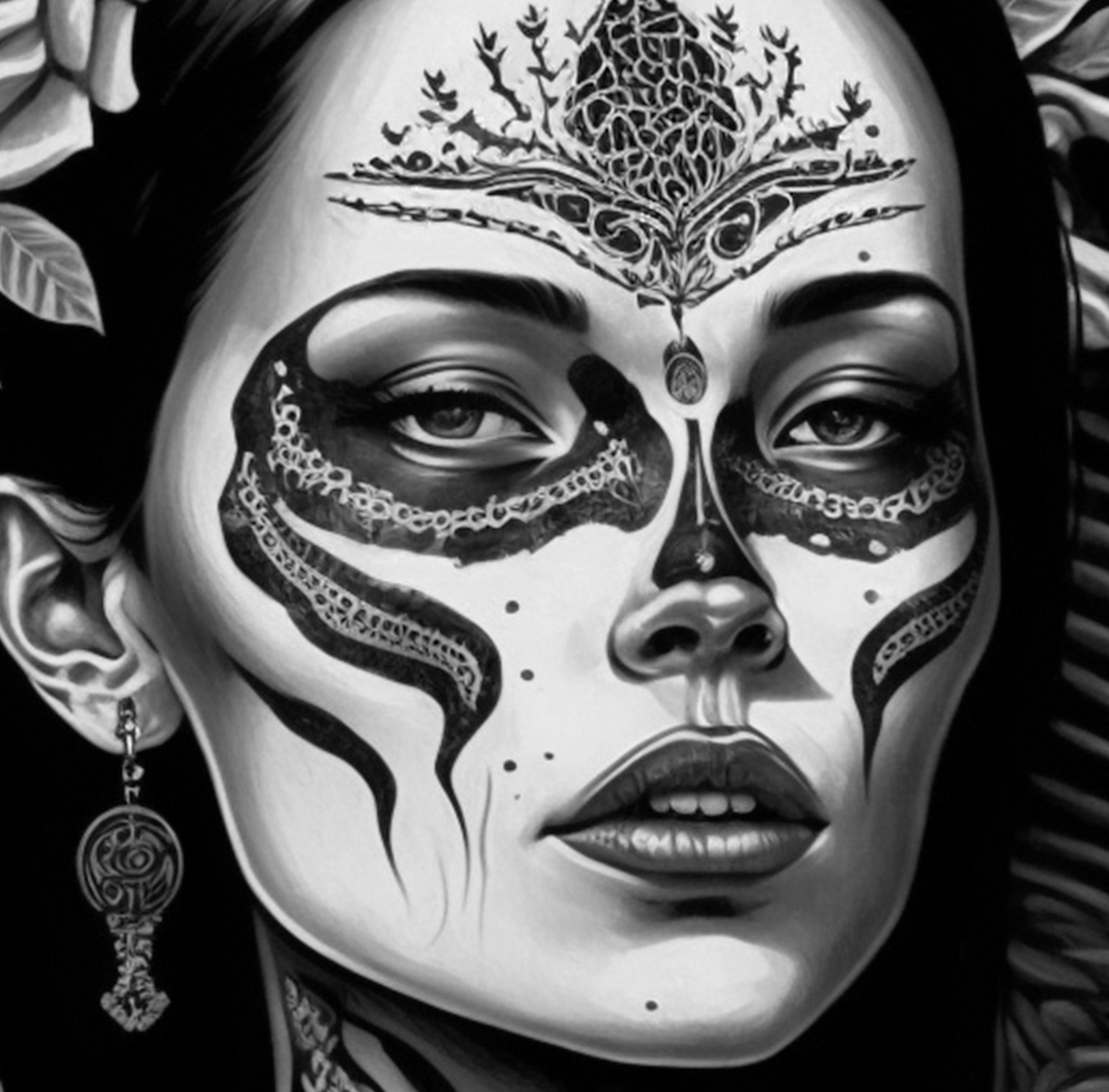 Life and Death Adult Coloring Sheet, Machine Learning Generated AI ...