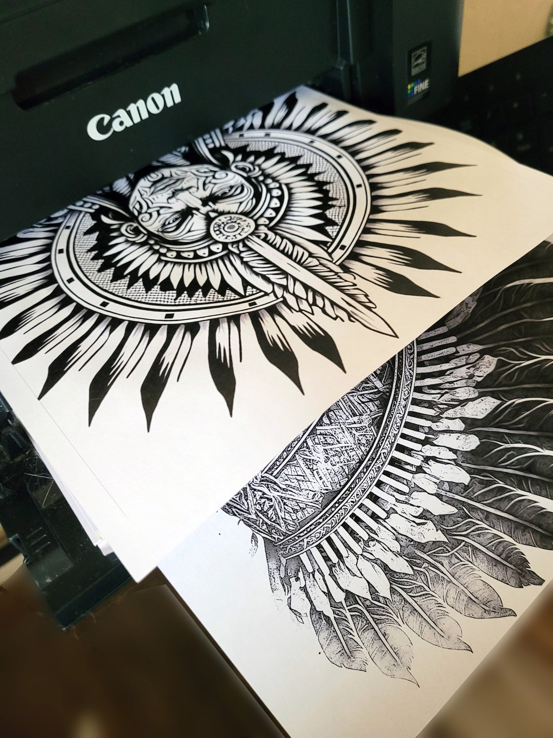 Grayscale Ancient Future African King Coloring Sheet, AI Generated ...
