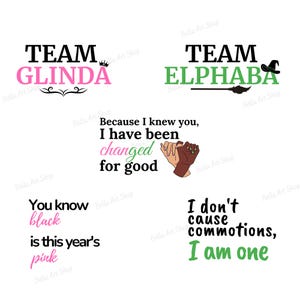 Wicked Movie Elphaba Glinda|ariana|musical|t Shirt Hoodies Logo|i Am ...