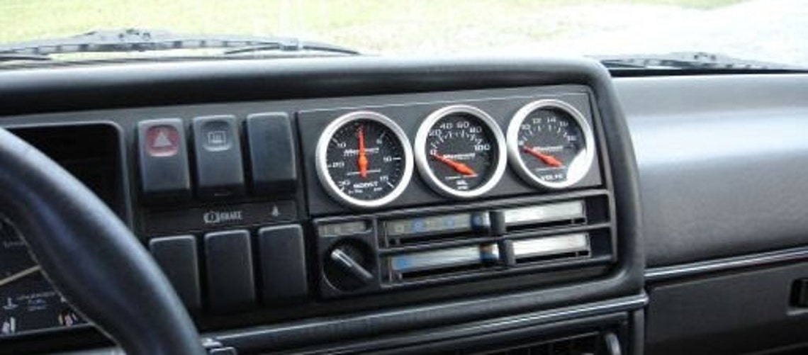 1 Pcs VW Volkswagen Golf 2 MK2 Dashboard DIN Gauge Pod Panel Holder VDO ...