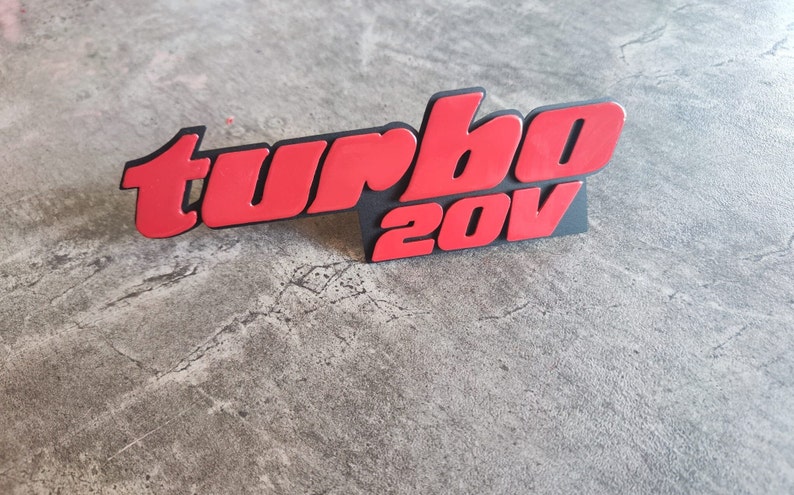 VW Golf MK1 MK2 Turbo 20V Front Grille Badge Emblem Sign - Etsy