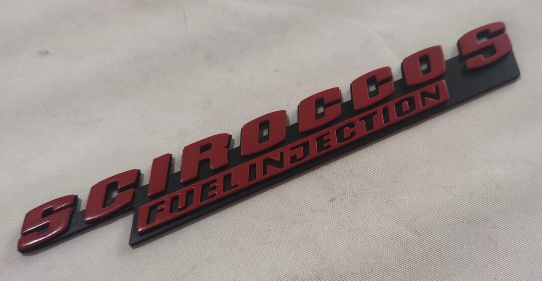 VW Scirocco S Fuel Injection Rear Badge Emblem Sign Logo - Etsy
