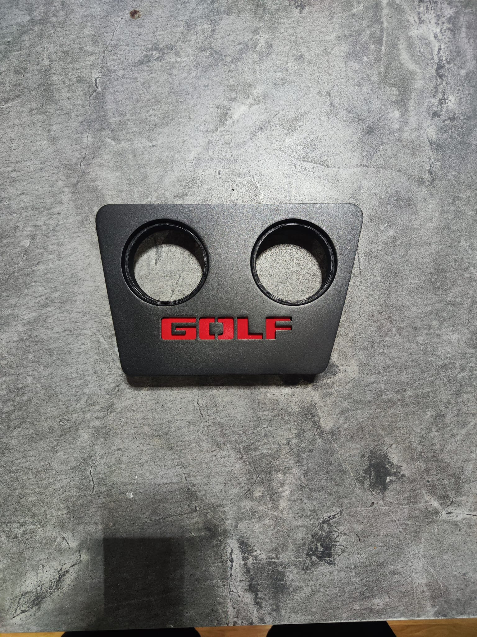 VW Volkswagen Golf 2 MK2 Center Console Gauge Pod Panel Holder VDO 52mm ...