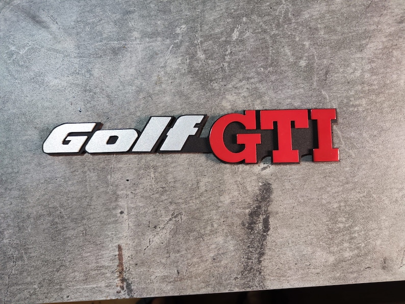 VW Golf MK2 Golf GTI Rear Badge Emblem Sign Logo - Etsy