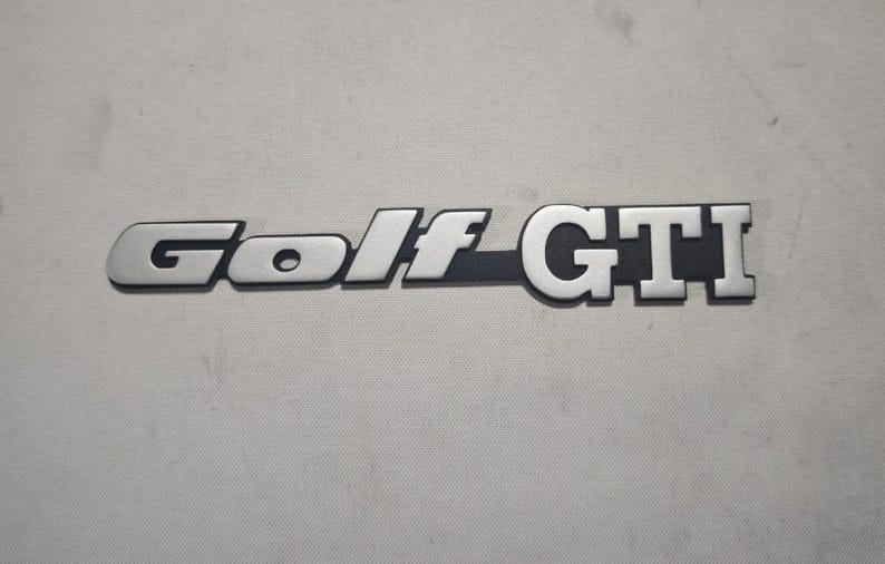 VW Golf MK2 Golf GTI Rear Badge Emblem Sign Logo - Etsy
