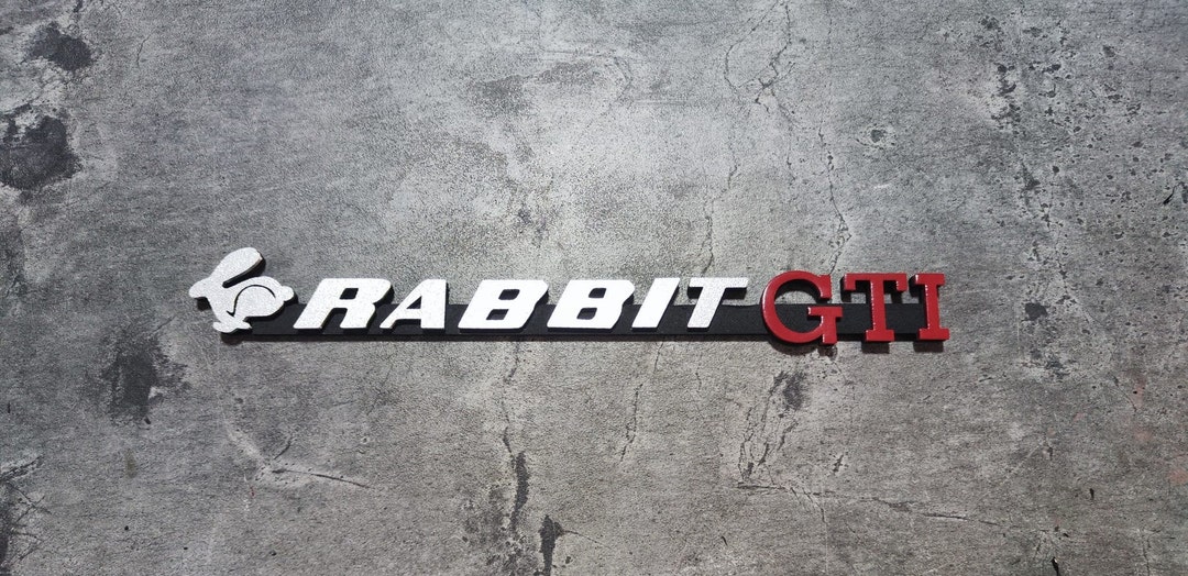 VW Golf MK1 Rabbit GTI Rear Badge Emblem Sign Logo - Etsy