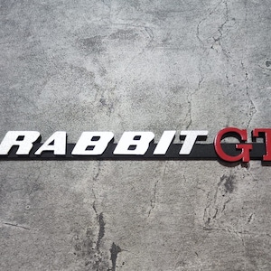 VW Golf MK1 Rabbit GTI Rear Badge Emblem Sign Logo - Etsy