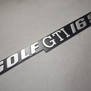 VW Golf MK1 Golf GTI 16S Rear Badge Emblem Sign Logo - Etsy
